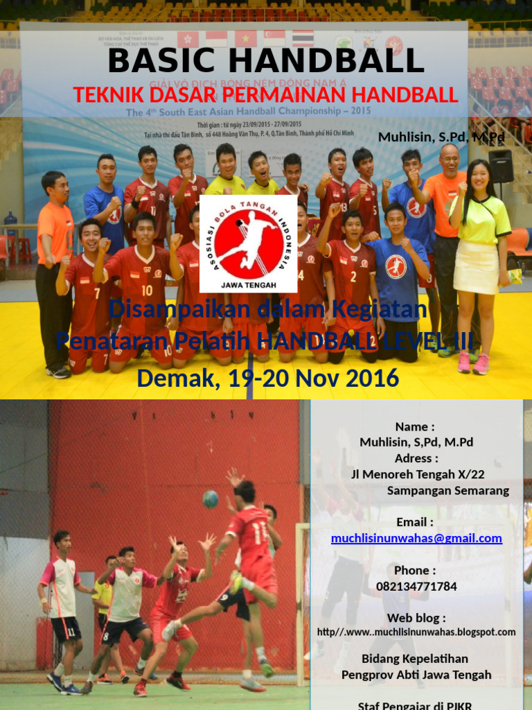 Materi Penatara Muhlisin (Tehnik Handball) | PDF