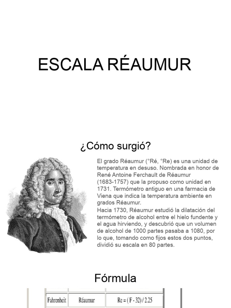 ESCALA RÉAUMUR | PDF