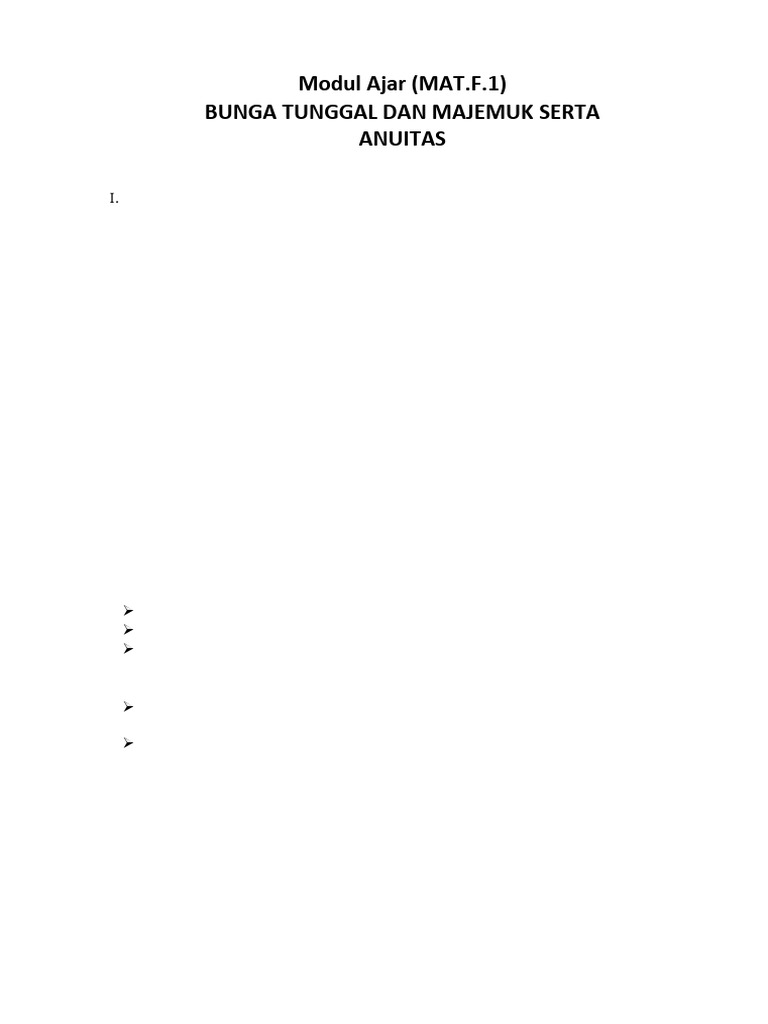 MODUL AJAR BUNGA TUNGGAL DAN MAJEMUK 2023 Terbaru Gati | PDF