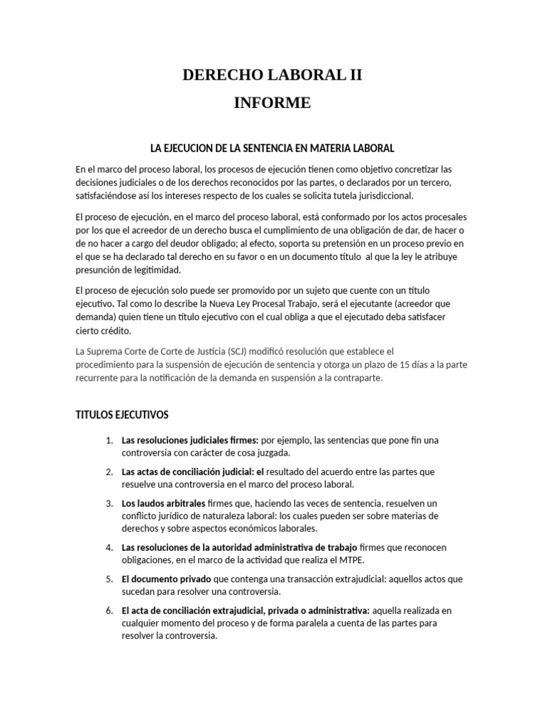Derecho Laboral Ii | PDF