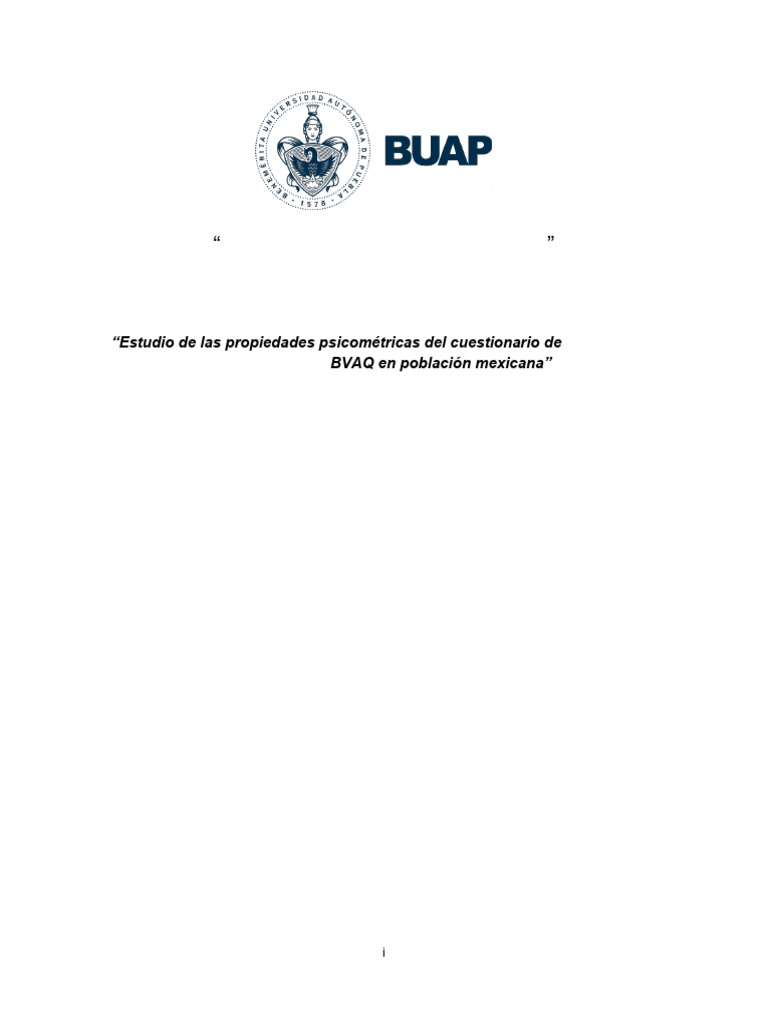 Estudio de Las Propiedades Psicométricas Del Cuestionario de Alexitimia ...