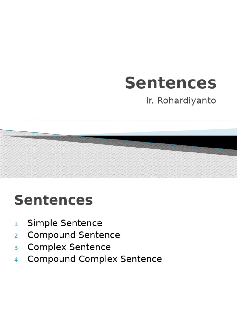 Sentences Ir1 | PDF