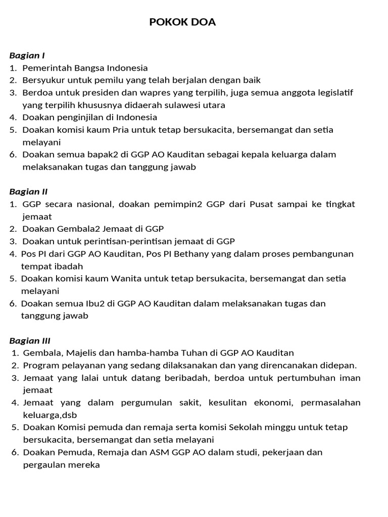 POKOK DOA Landscape | PDF