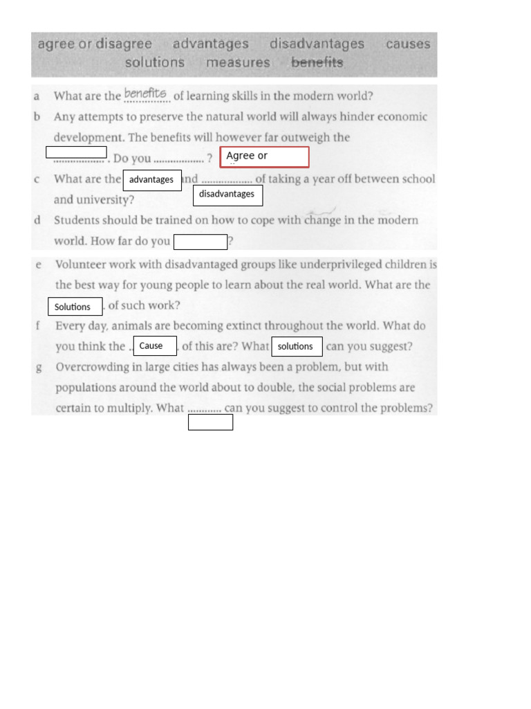 Handout_Types of IELTS Task 2 | PDF