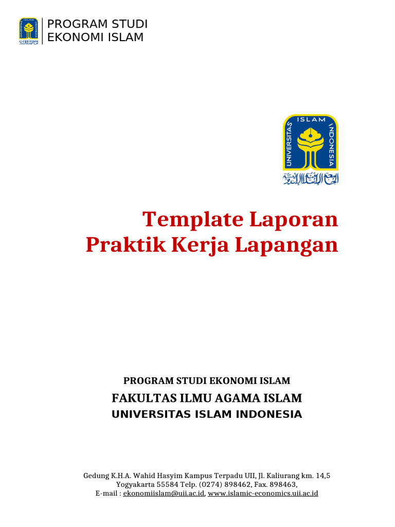 Template Laporan | PDF