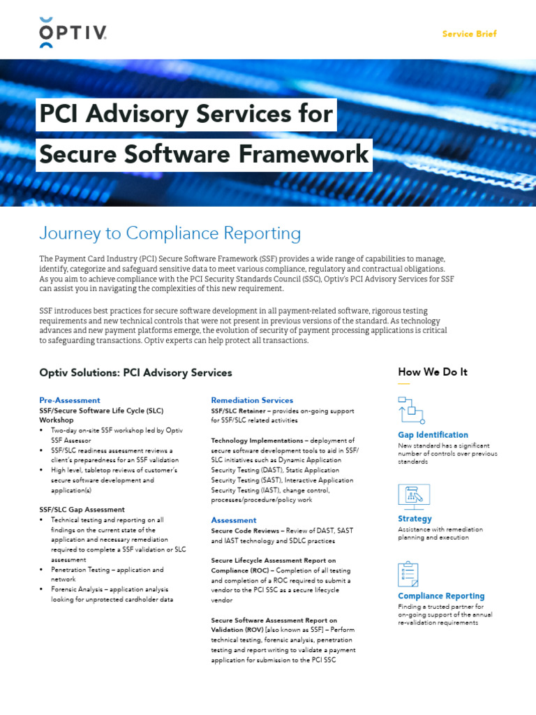 Pci Advisory Services SSF Service Brief | PDF