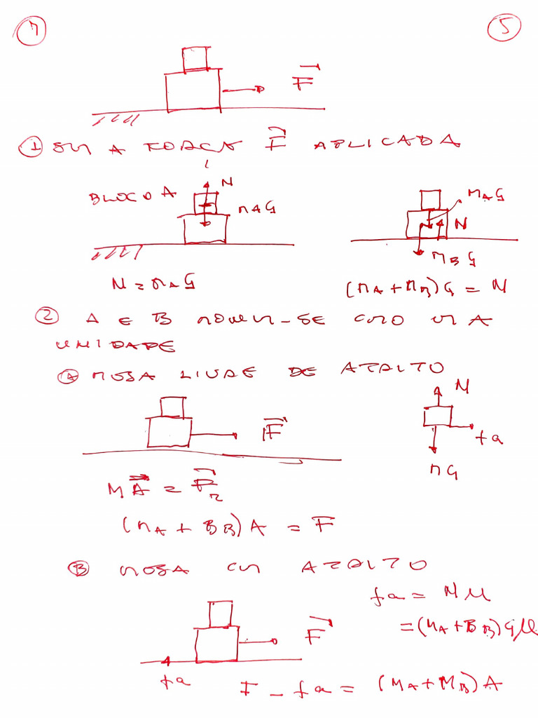 Leis de Newton Com Atrito | PDF