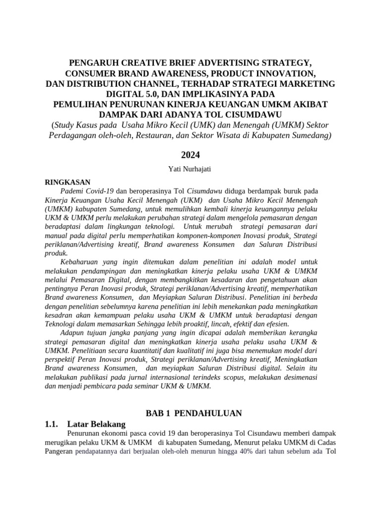 UMKM Sumedang | PDF