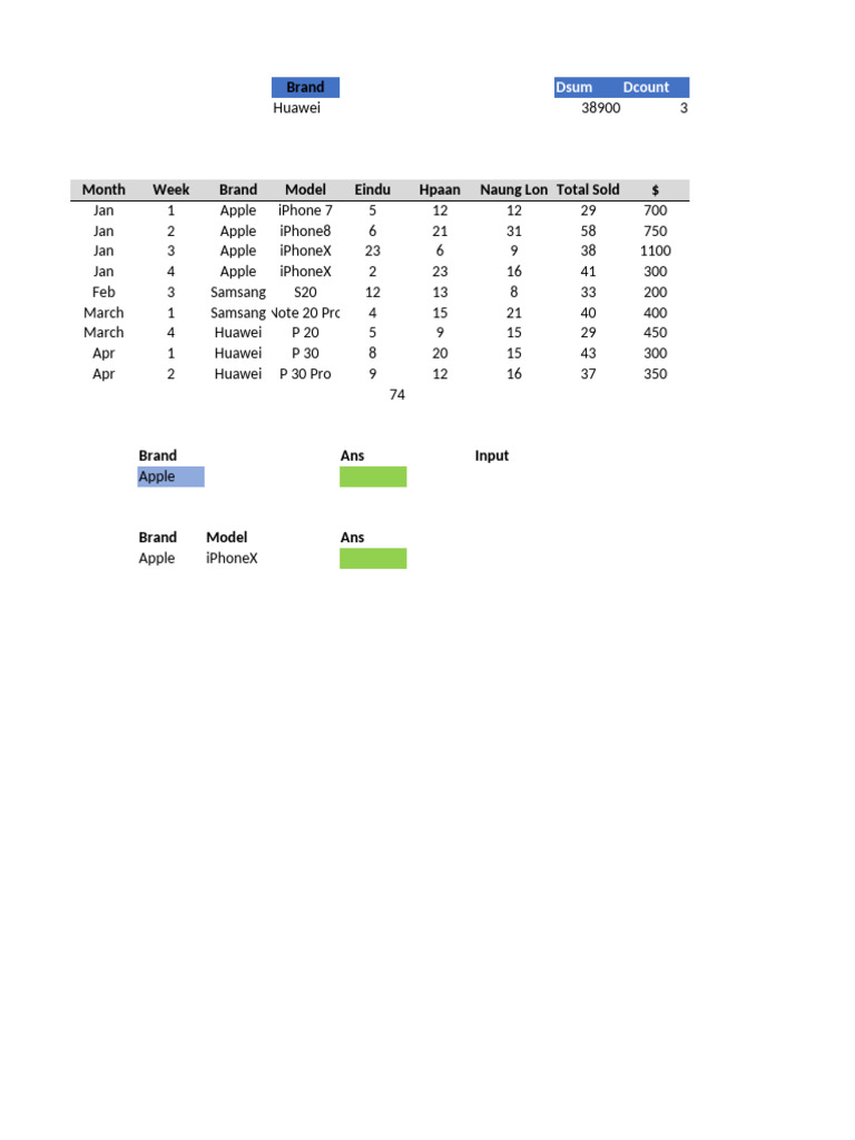 Excel D Function | PDF