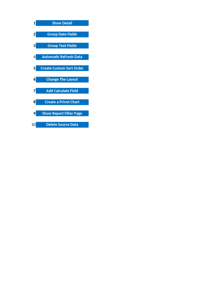 Excel Pivottables | PDF