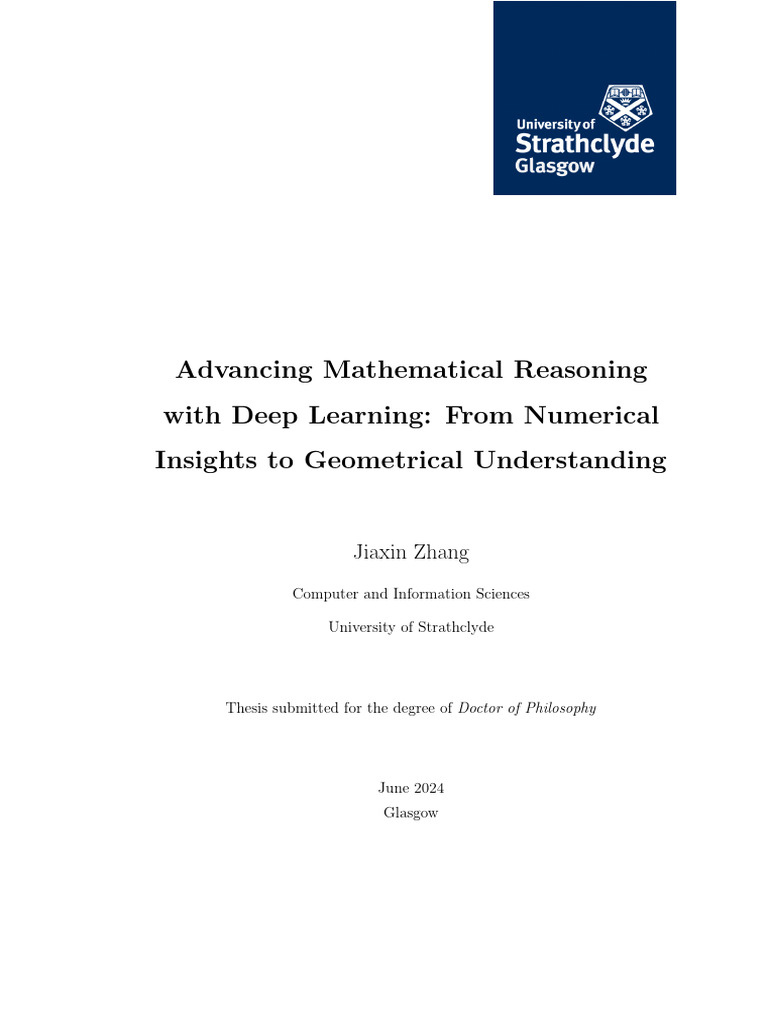 Advancing Mathematical Reasoning | PDF