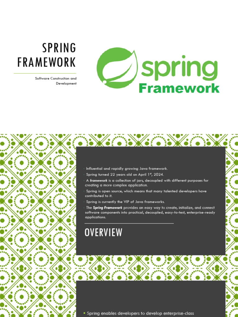 012-SpringFramework 2024517 | PDF | Model–View–Controller | Computers