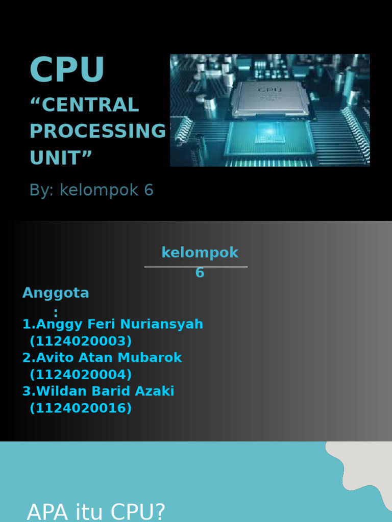 Presentasi CPU | PDF