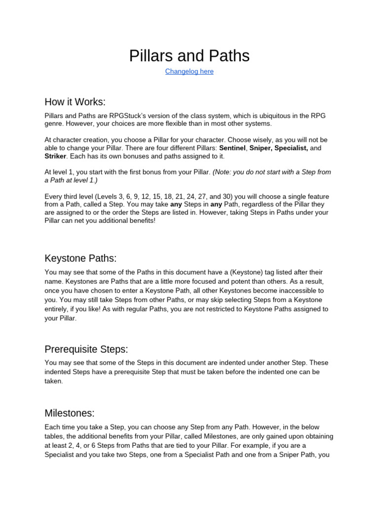 Pillars and Paths | PDF