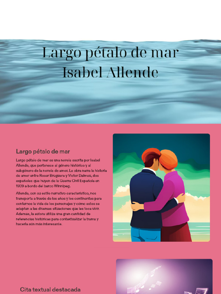 Largo pétalo de mar - Isabel Allende | PDF
