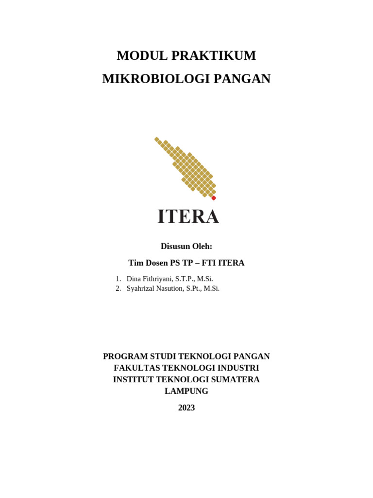 Modul Praktikum Mikrobiologi Pangan | PDF