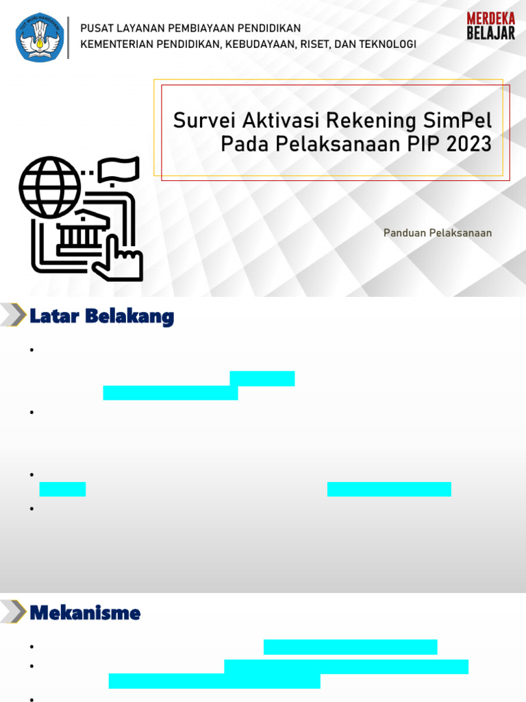 Panduan Survei Kendala Aktivasi Rekening | PDF