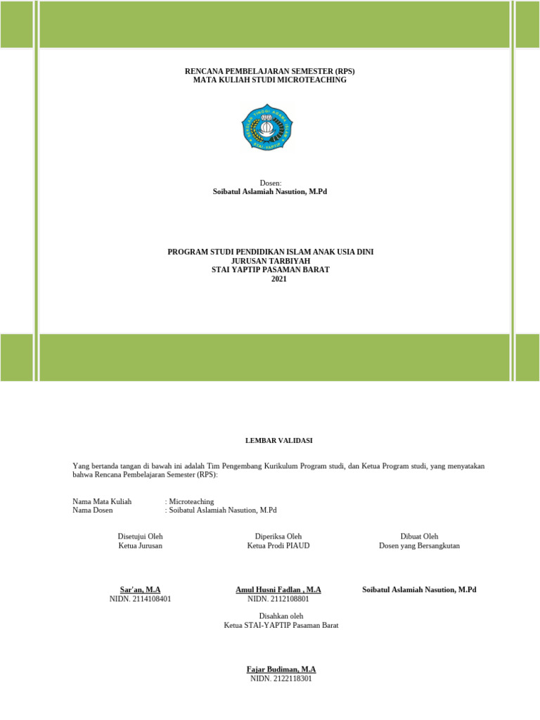 RPS Microteaching-1 | PDF