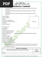 Format Biodata Taaruf | PDF