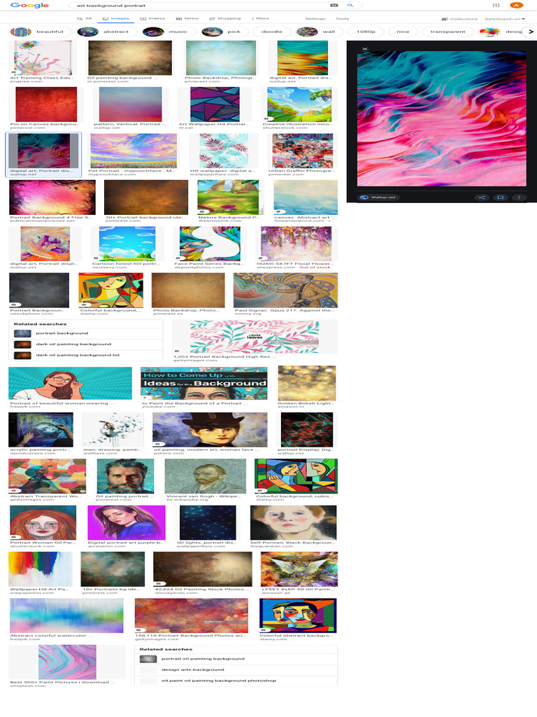 Art Background Portrait - Google Search | PDF