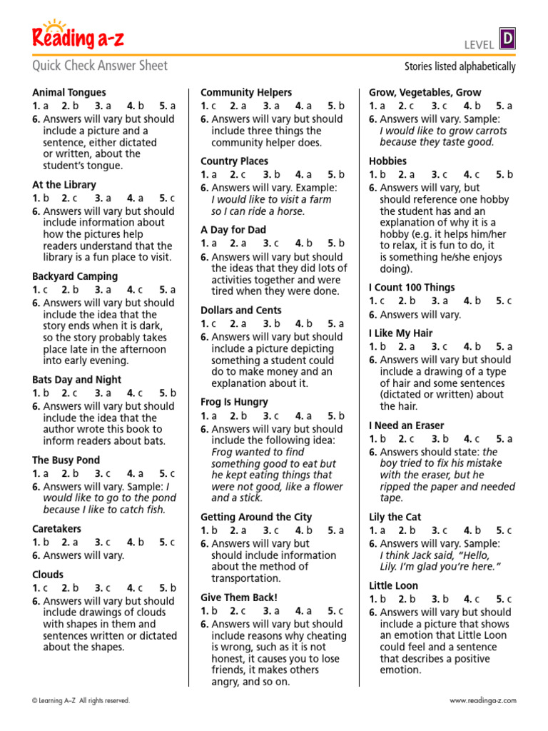 level_d_answer_sheet | PDF