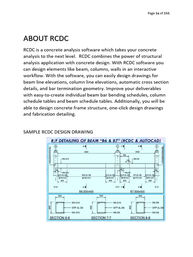ABOUT STAAD RCDC | PDF