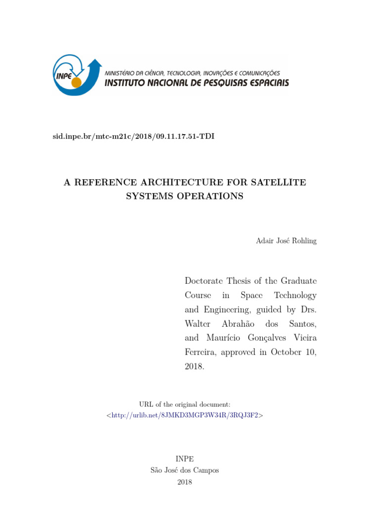 Satellite Systems Ops Architecture | PDF | Outer Space | Spaceflight
