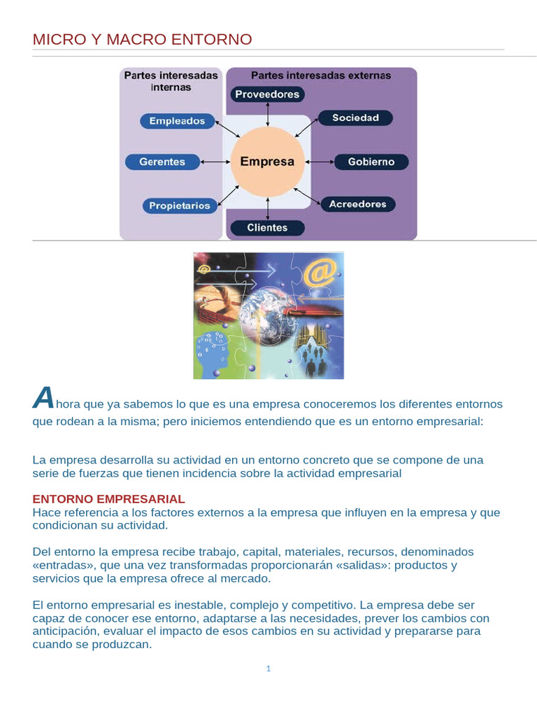 Micro y Macro Entorno Empresa | PDF | Business | Sistema