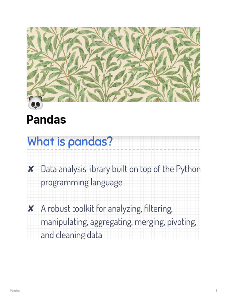 Pandas | PDF