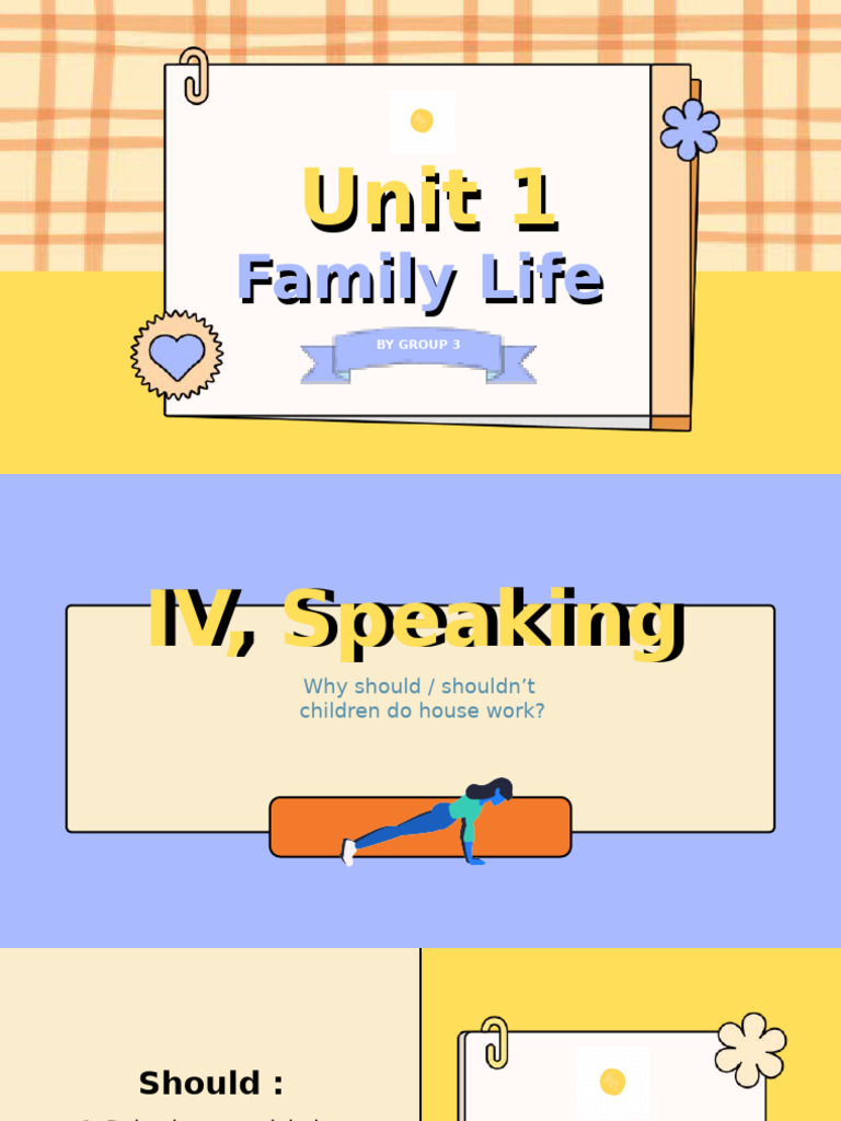 Unit 1 Family Life | PDF