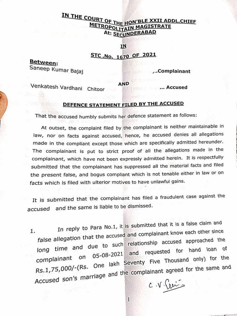 Defence Statement Ni Act | PDF