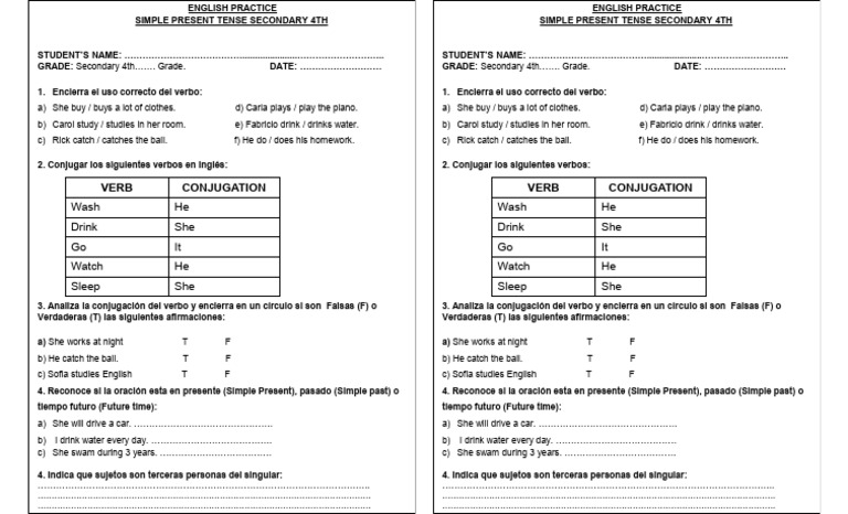 English Practice 4 A 102504 Pdf