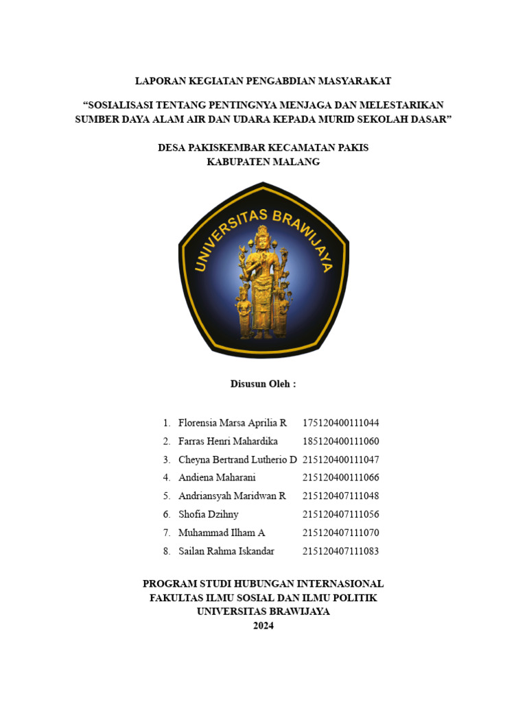 Laporan Akhir Pengmas PLG | PDF