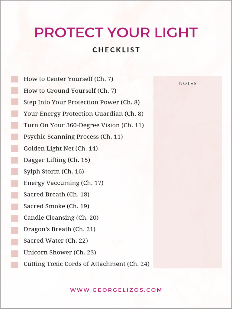 Energy-Protection-Checklist-and-Cheat-Sheet | PDF
