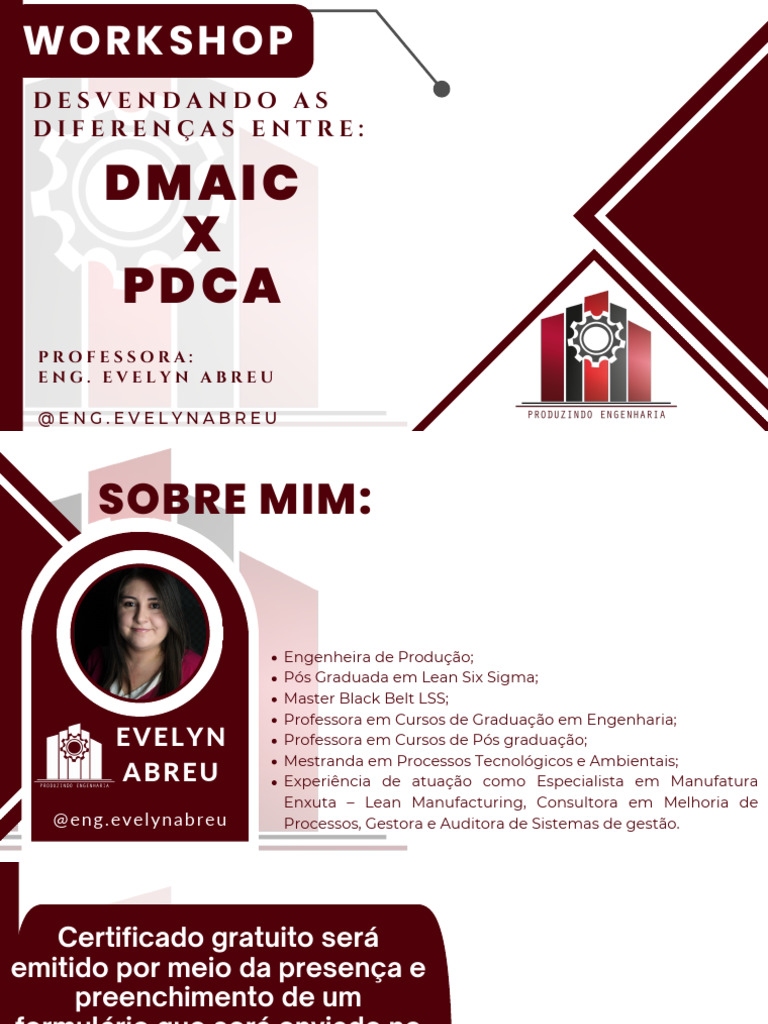 APOSTILA - Workshop DMAIC X PDCA | PDF