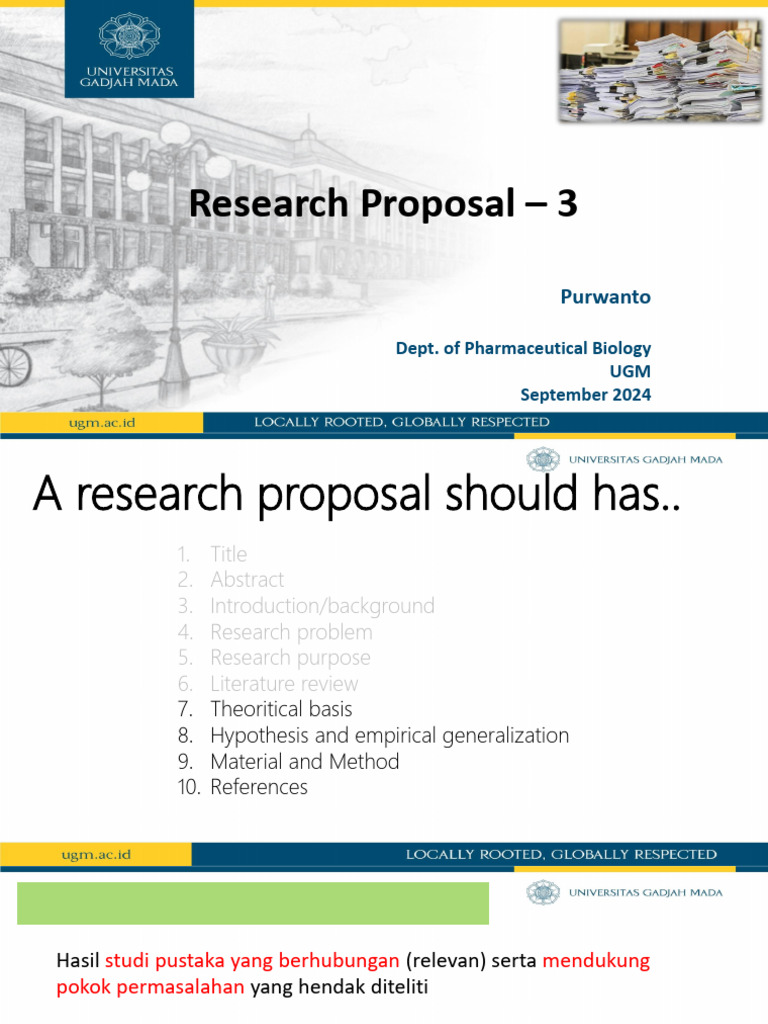 Lecture 7. Research Proposal 3 | PDF