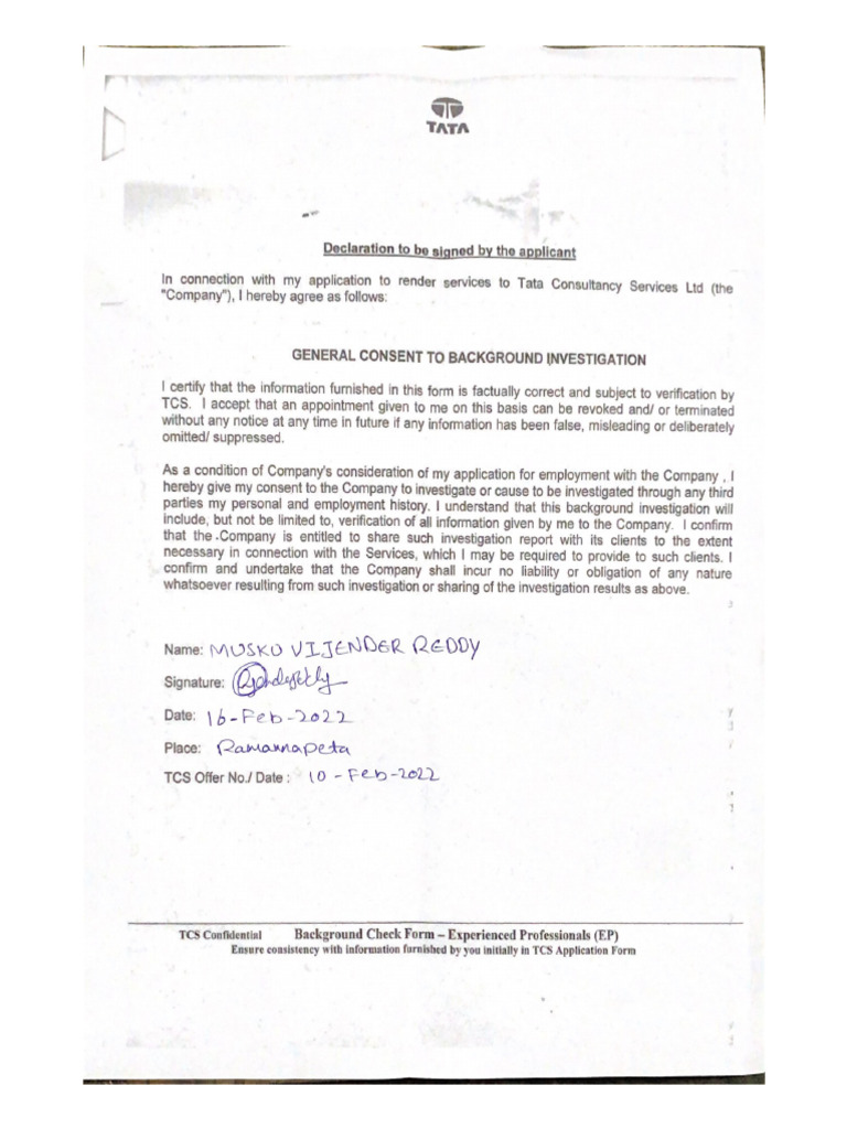 Signed Ep Form Vijenderreddy | PDF