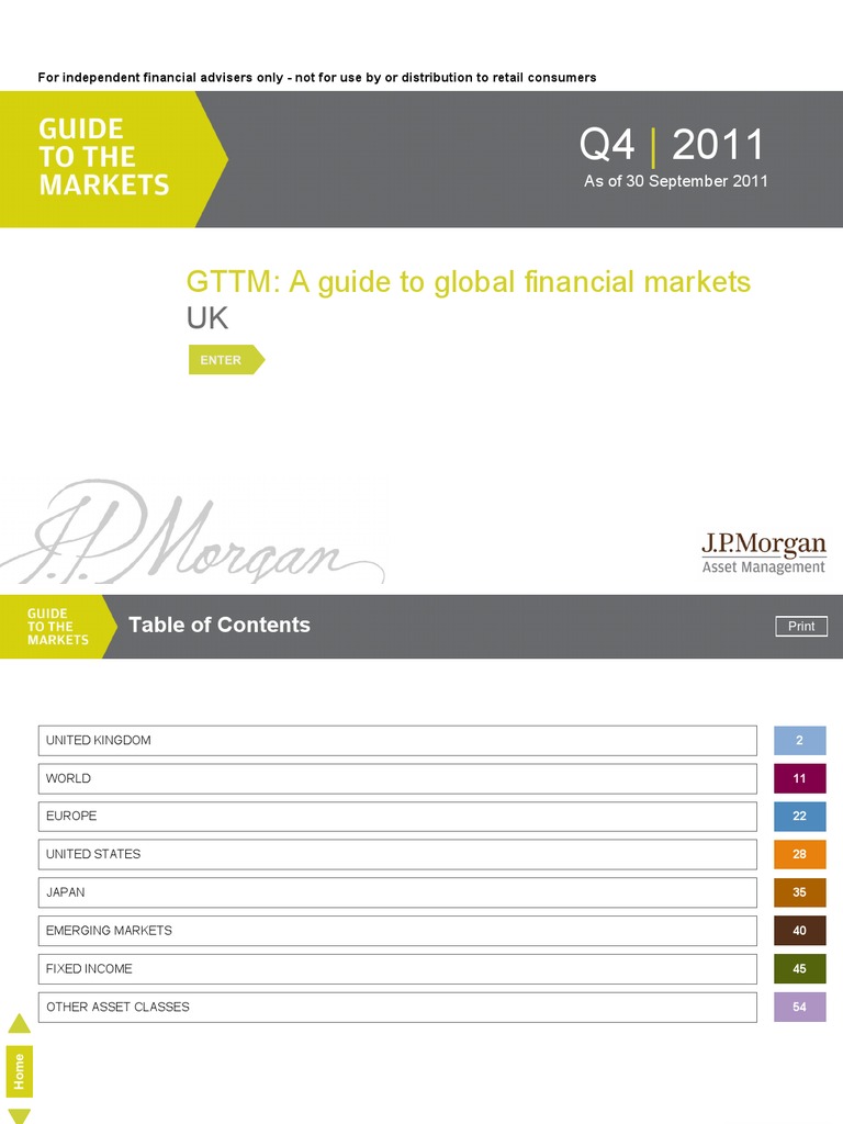 GTTM: A Guide To Global Financial Markets | PDF | Inflation | Jp Morgan Chase