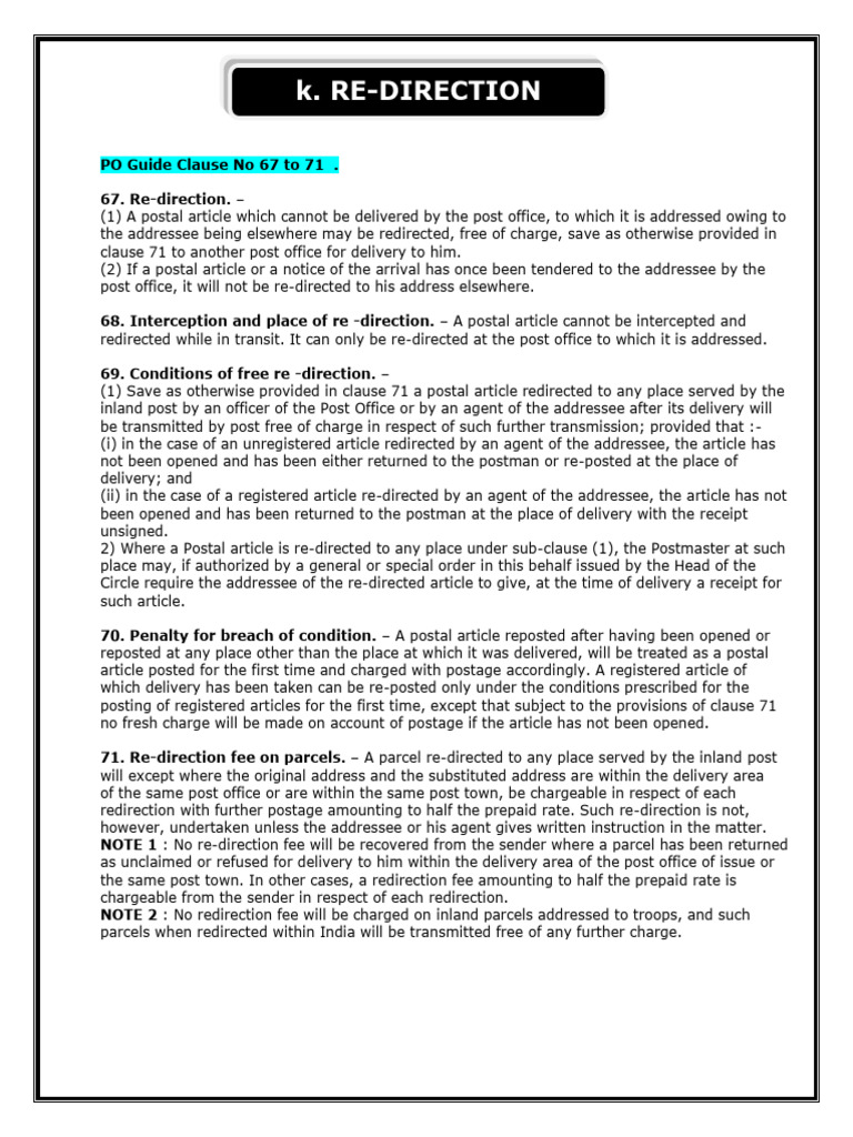 PO Guide Clause No 67 To 71 | PDF