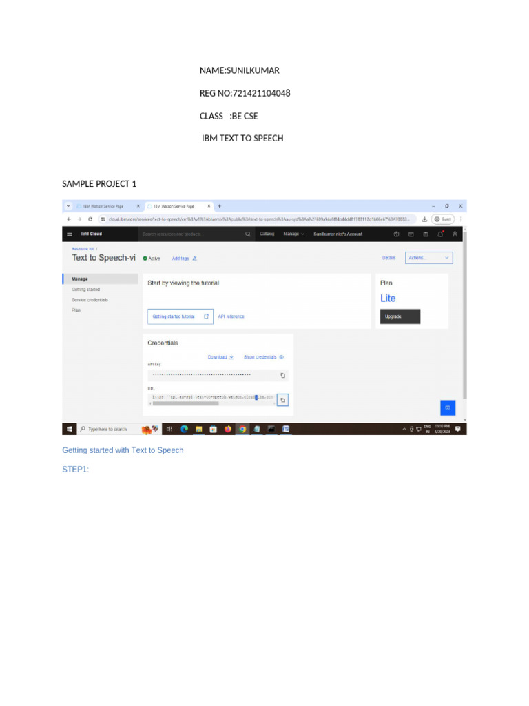 Ibm Text To Speech | PDF