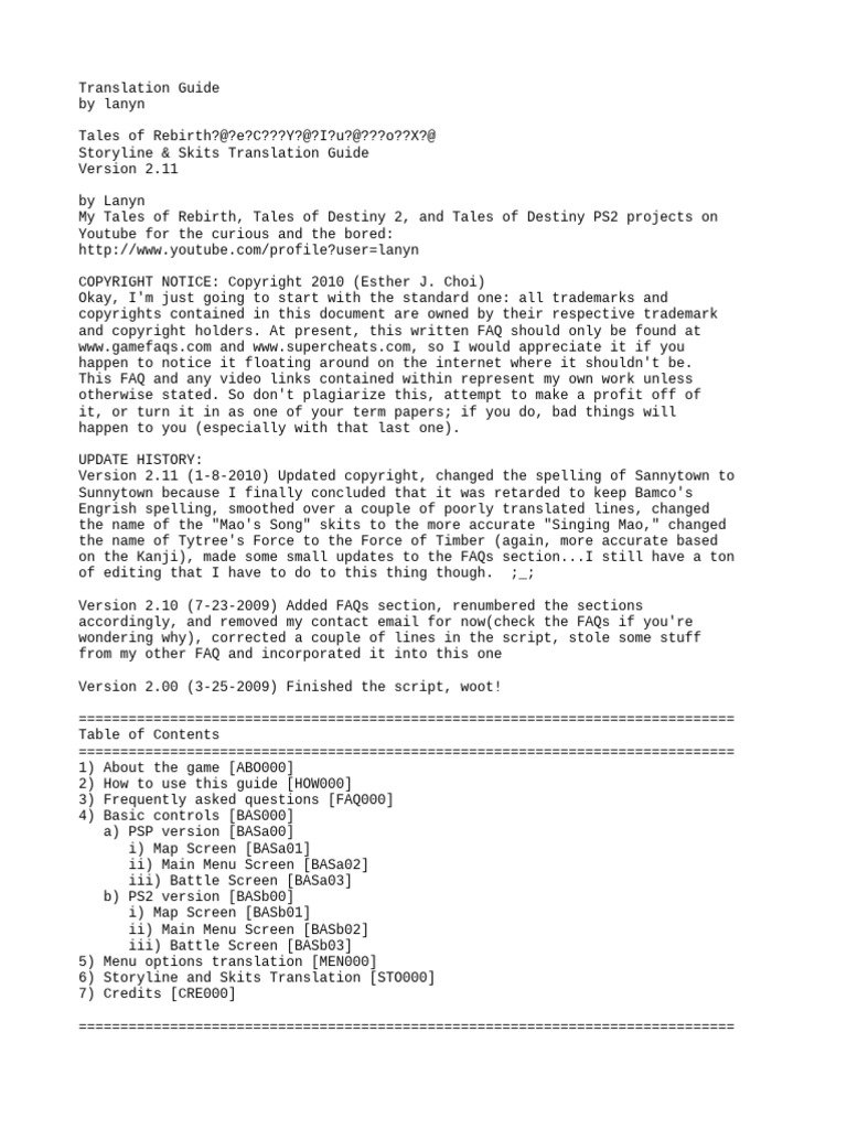 Translation Guide | PDF