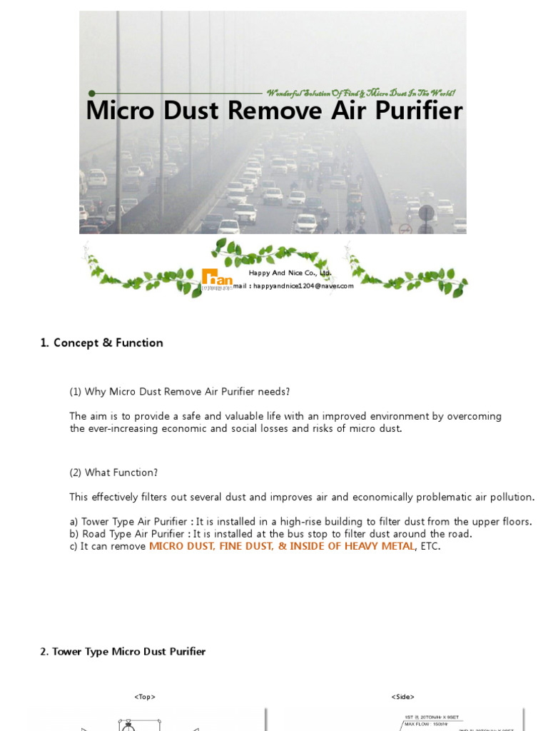 Micro - Dust Remove Air Purifier | PDF