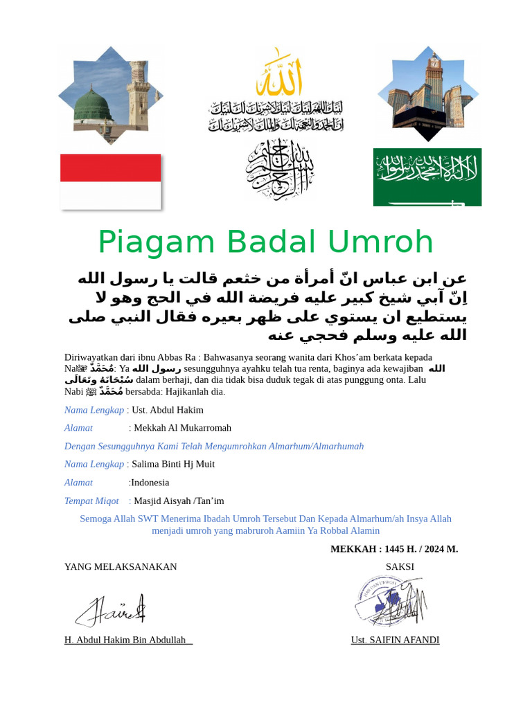 Sertifikat Salima | PDF