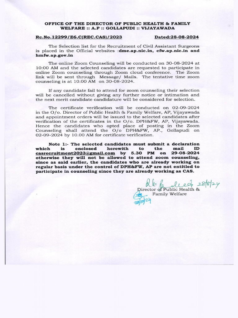 10th Selection List of Cas | PDF