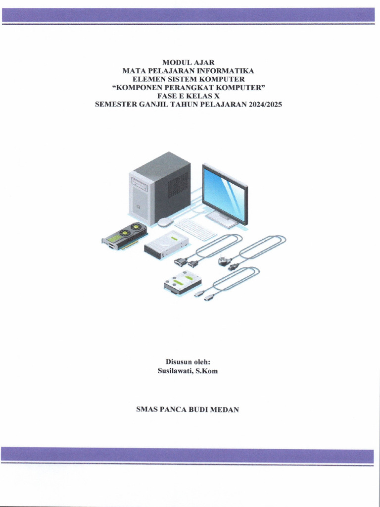 Contoh Modul Ajar Mapel Informatika | PDF