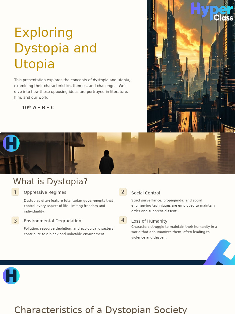 Exploring-Dystopia-and-Utopia 10th Grade | PDF | Dystopia | Social Science