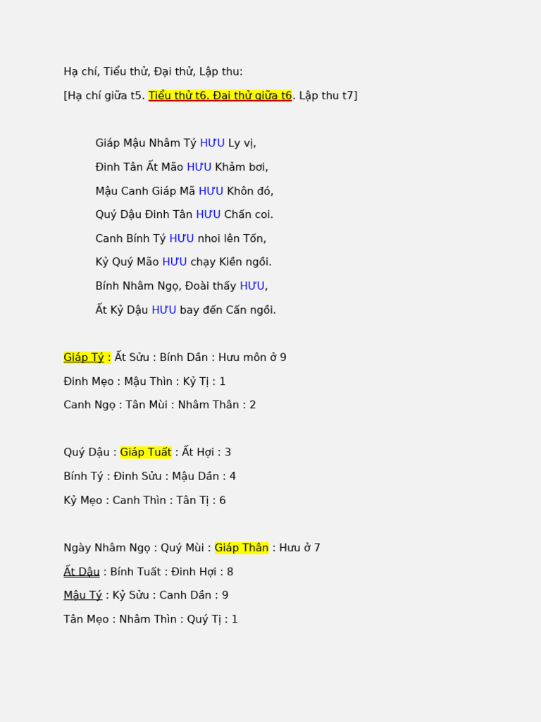 Hạ chí Tiểu thử Đại thử Lập thu | PDF
