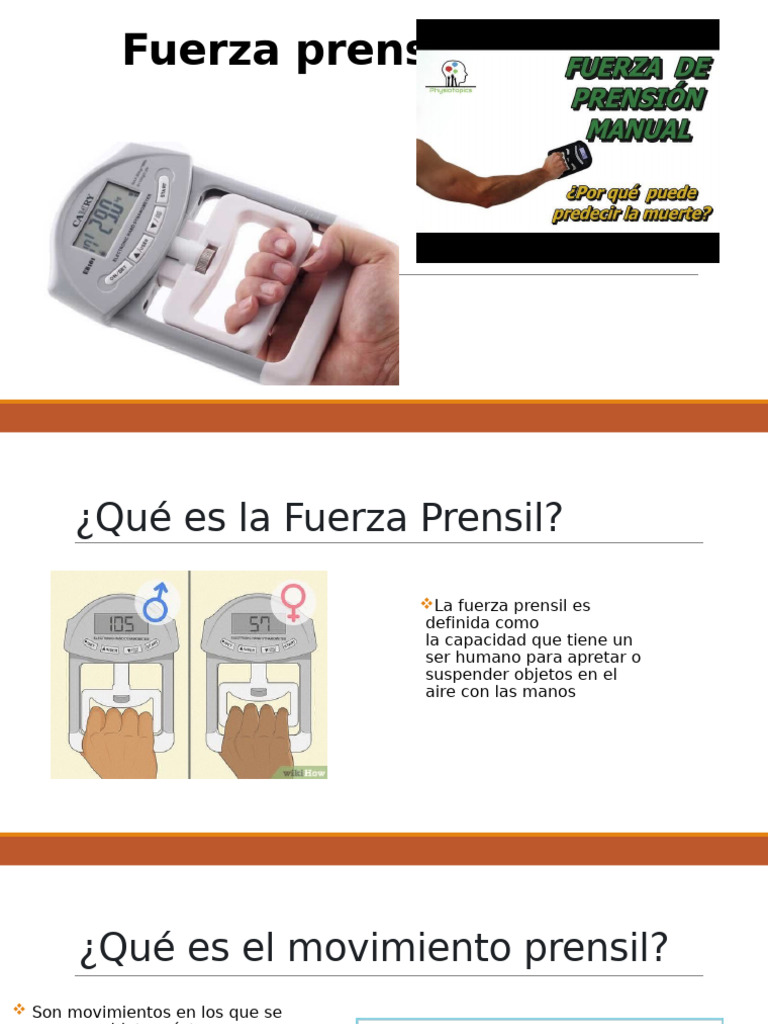 Fuerza Prensil | PDF