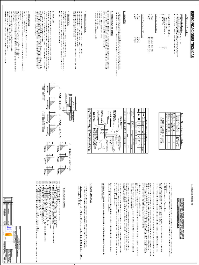 s001 - LF - Especificaciones Tecnicas 1 - Listado de Planos | PDF