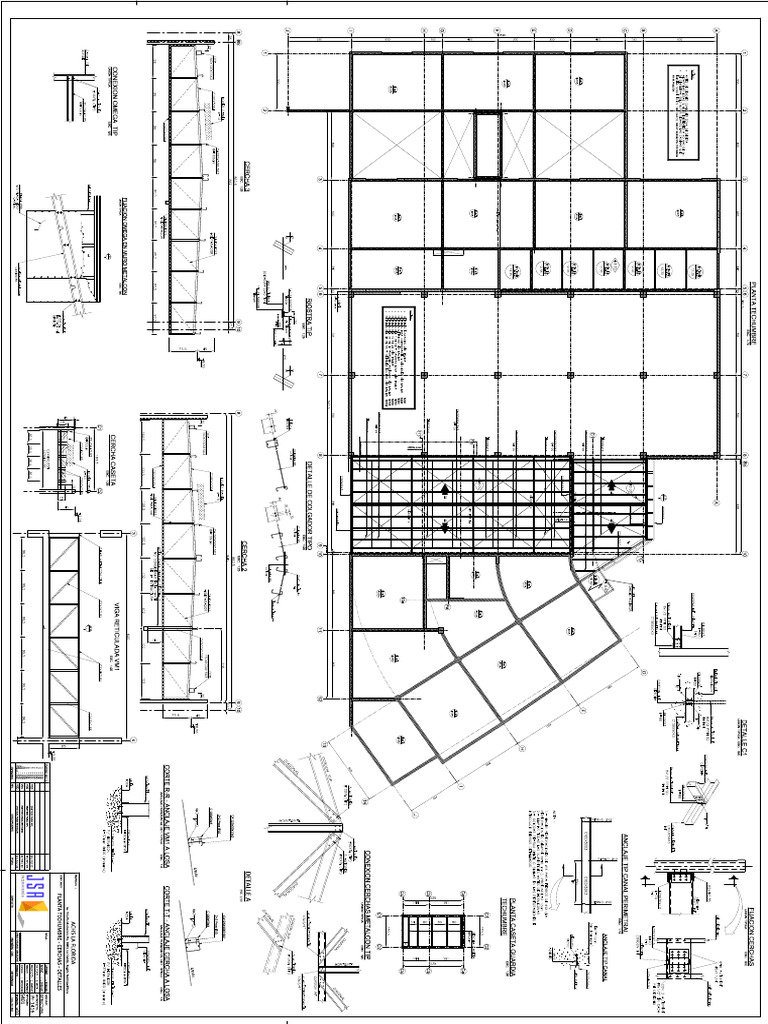 s401 - LF - Planta Techumbre - Cerchas - Detalles | PDF